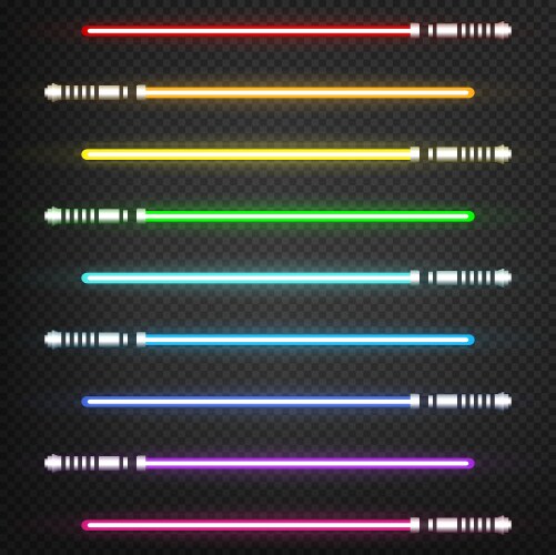 Crossed light swords Royalty Free Vector Image