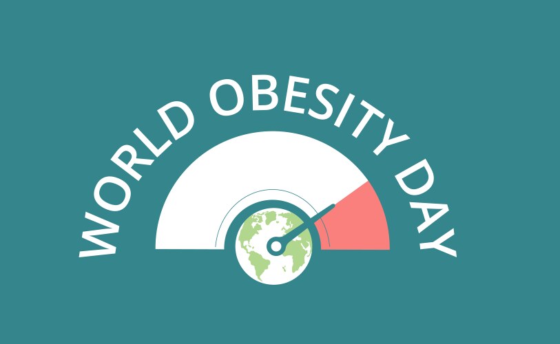 World obesity day banner template symbol Vector Image