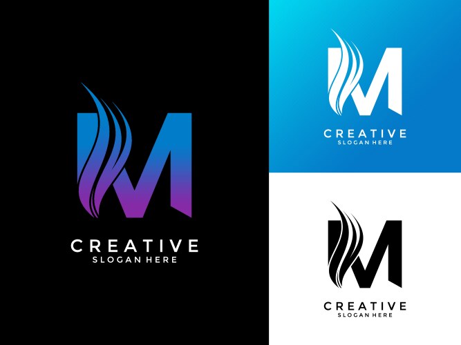 M Letter Wing Vector Images (over 670)