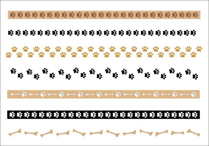 Dog Print Border Vector Images (over 1,000)