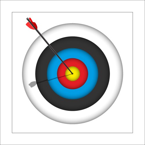 Archery target Royalty Free Vector Image - VectorStock
