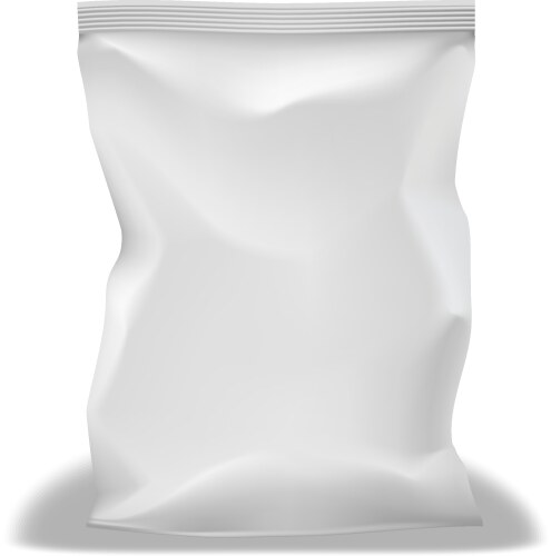 Blank vacuum packages food snacks void packets Vector Image