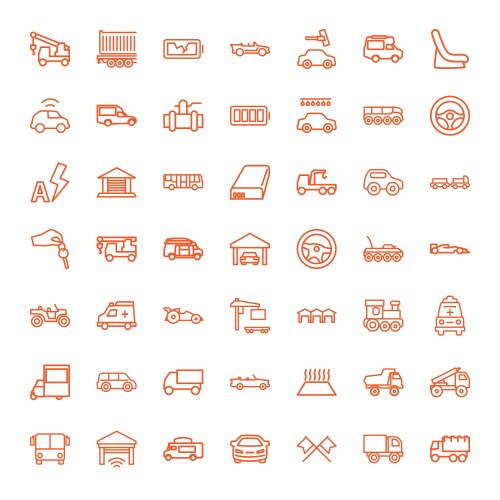 Auto icons (36979995) – Free Vector | VectorStock