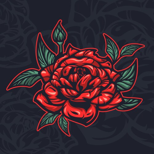 Rose Stylized Vector Images (over 5,500)