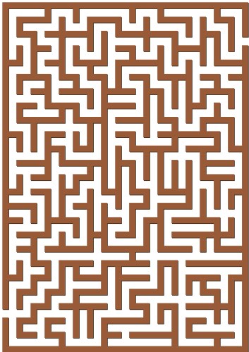 Blue labyrinth Royalty Free Vector Image - VectorStock
