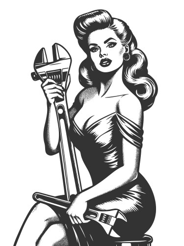 Modern Pin Up Girls Mechanic