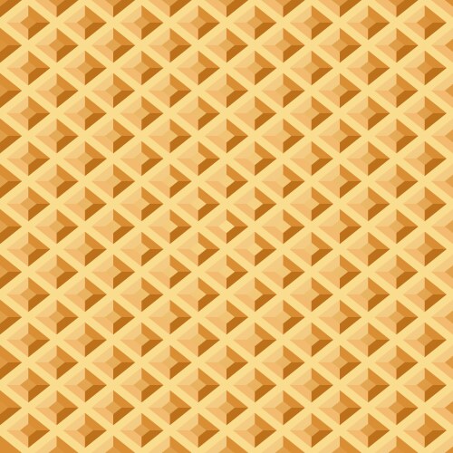 Seamless wafer texture waffle pattern Royalty Free Vector