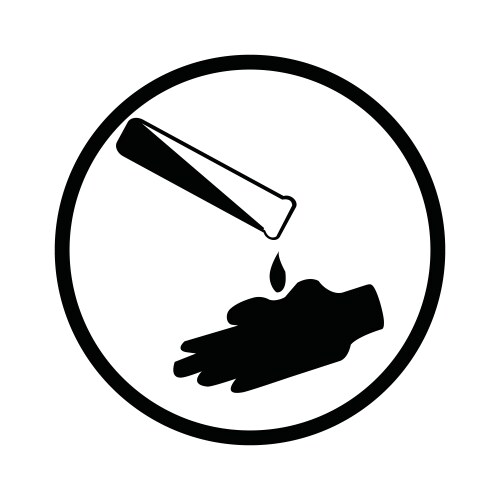 Symbol of drug injection Royalty Free Vector Image