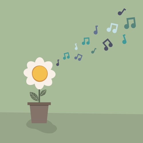 Music Note Flower Vector Images (over 2,000)