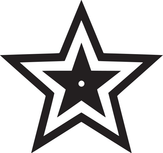 Star basic element icon Royalty Free Vector Image