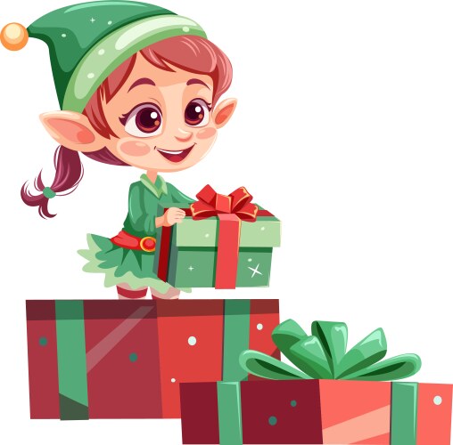 Christmas Clipart Elf Vector Images (over 1,500)