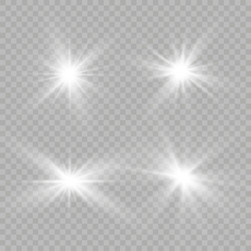White bright star Royalty Free Vector Image - VectorStock