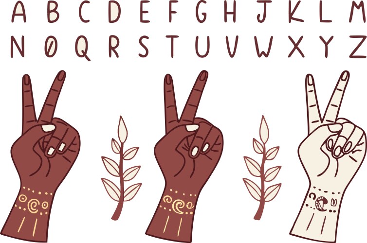 Sign Language Numbers Vector Images (over 5,100)