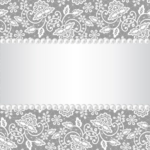 Pearl border Royalty Free Vector Image - VectorStock