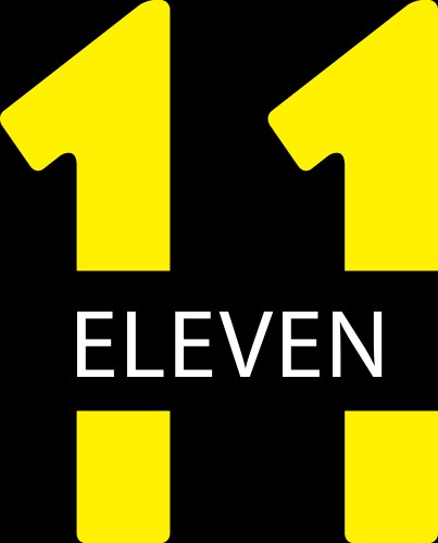 Eleven logo Vector Images & Graphics for Commercial Use | VectorStock