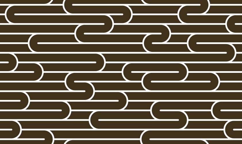 Seamless pattern with twisted lines linear tiling Vector Image