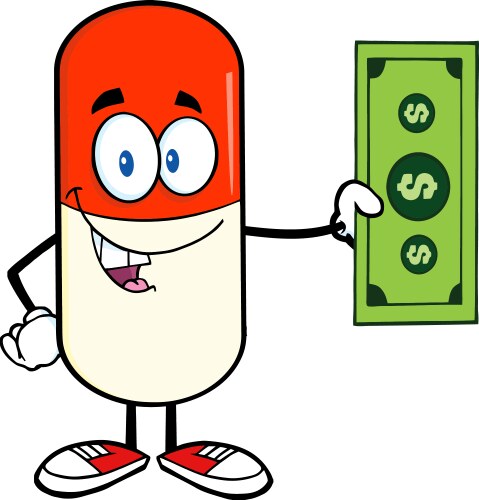 Pill cartoon Royalty Free Vector Image - VectorStock