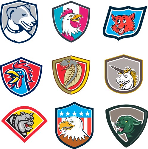 Crest Animals Vector Images (over 16,000)