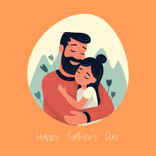 File-cartoon of a heroic father figure Royalty Free Vector
