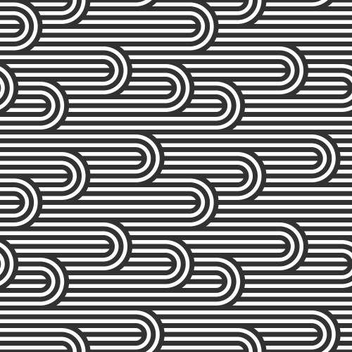 Seamless pattern with twisted lines linear tiling Vector Image
