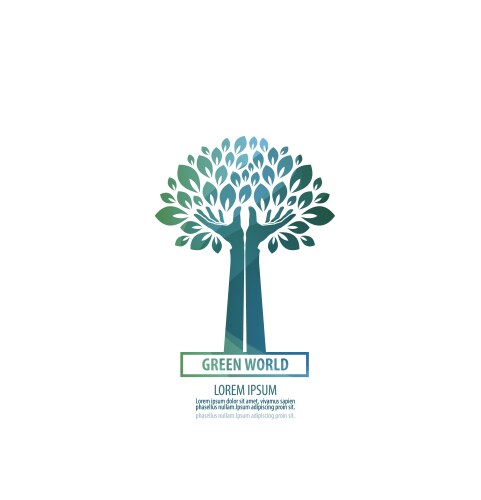Green Tree Logo - Nature Sign Royalty Free Vector Image