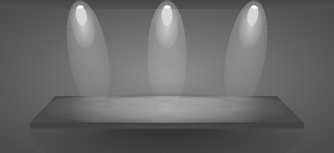 Exhibition 3d scene template Royalty Free Vector Image