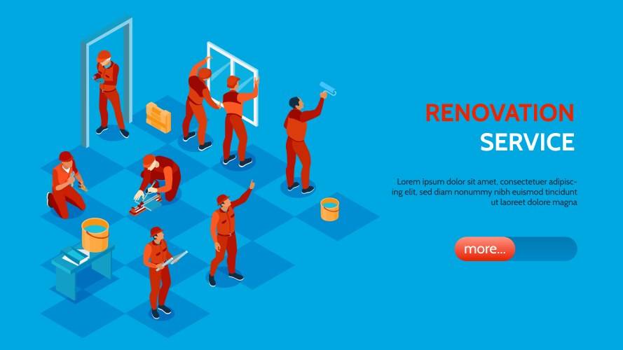 Computer repair service banner Royalty Free Vector Image