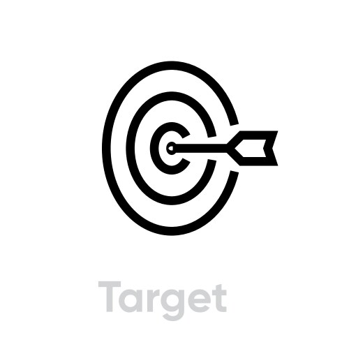 Editable Target Mark Vector Images (over 630)