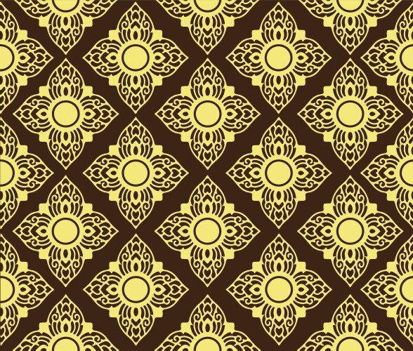 Thai line fabric traditional background Royalty Free Vector