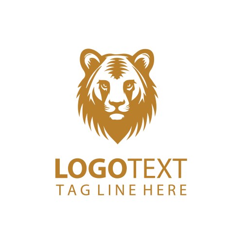 Tiger king logo Royalty Free Vector Image - VectorStock