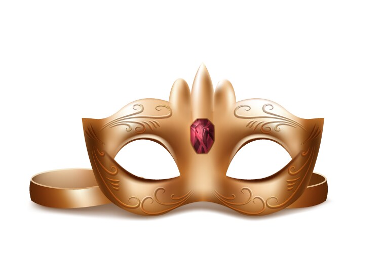 Elegant mask icon simple style Royalty Free Vector Image