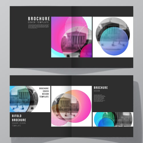 Black colored of editable layout two Royalty Free Vector