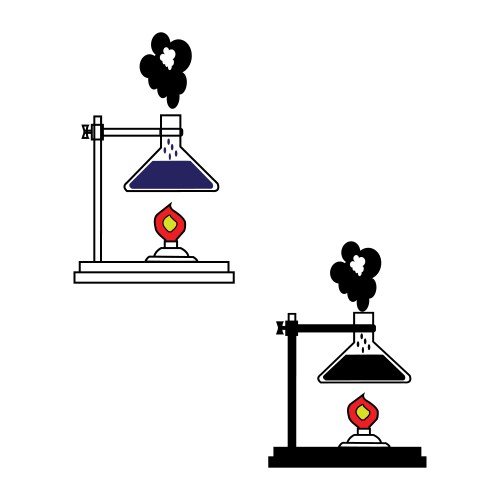 Chemical liquid icon symbol design Royalty Free Vector Image