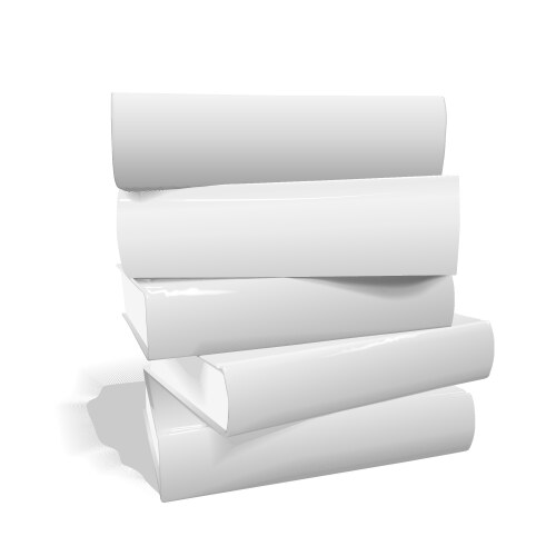 Blank books Royalty Free Vector Image - VectorStock