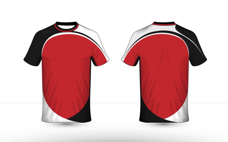 Black and red layout e-sport t-shirt design Vector Image