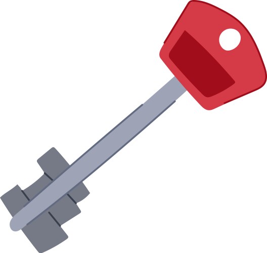Computer key cartoon Royalty Free Vector Image