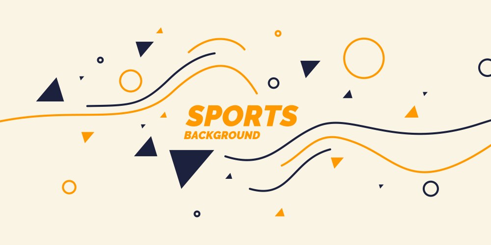 Sports poster abstract background with dynamic Vector Image