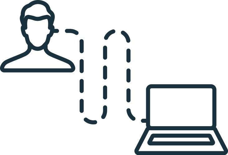 Navigation icon monochrome simple user behavior Vector Image