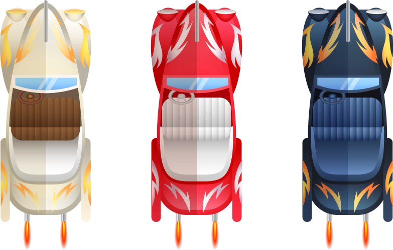 Cartoon car top view Vector Images & Graphics for Commercial Use ...