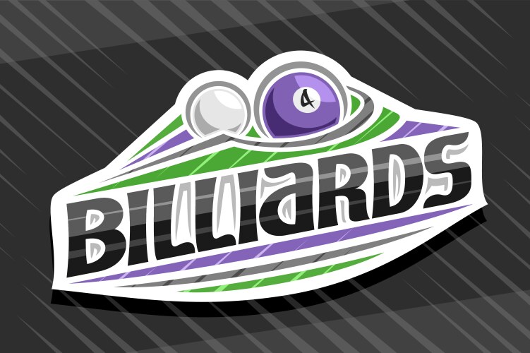 Billiards Fonts Vector Images (91)
