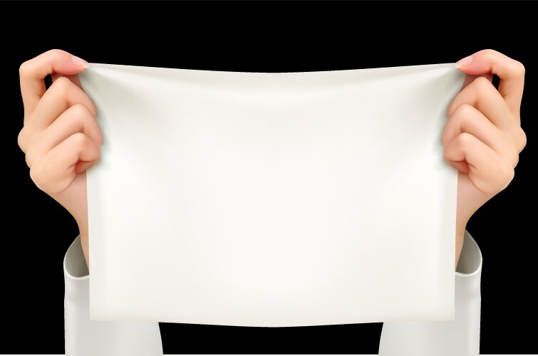 Two hands touching people helping each other Vector Image