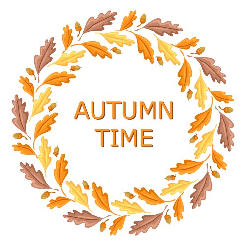Autumn border Royalty Free Vector Image - VectorStock
