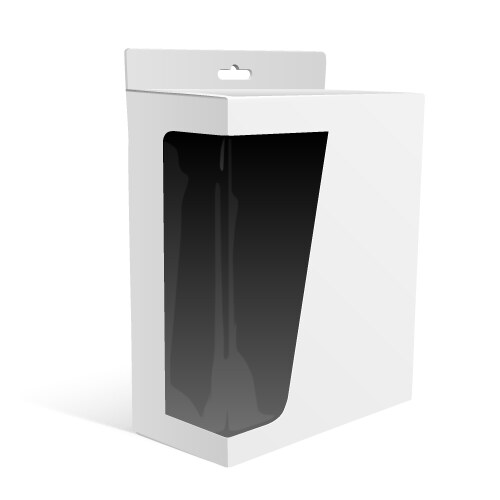 Blank paper box Royalty Free Vector Image - VectorStock