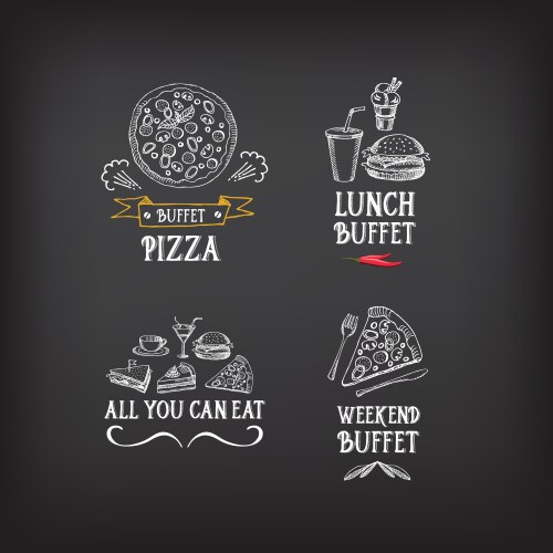 Lunch menu restaurant design Royalty Free Vector Image