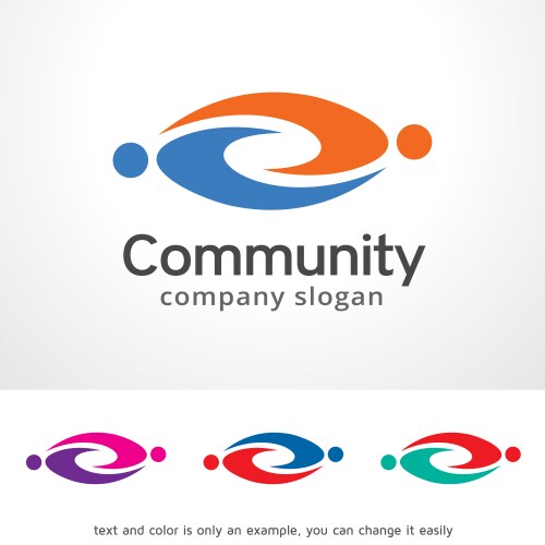Community union support Royalty Free Vector Image