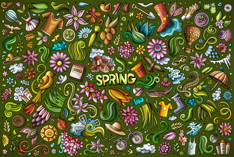 Spring Cartoon Vector Images (over 240,000)