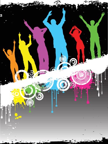 Dance party Royalty Free Vector Image - VectorStock