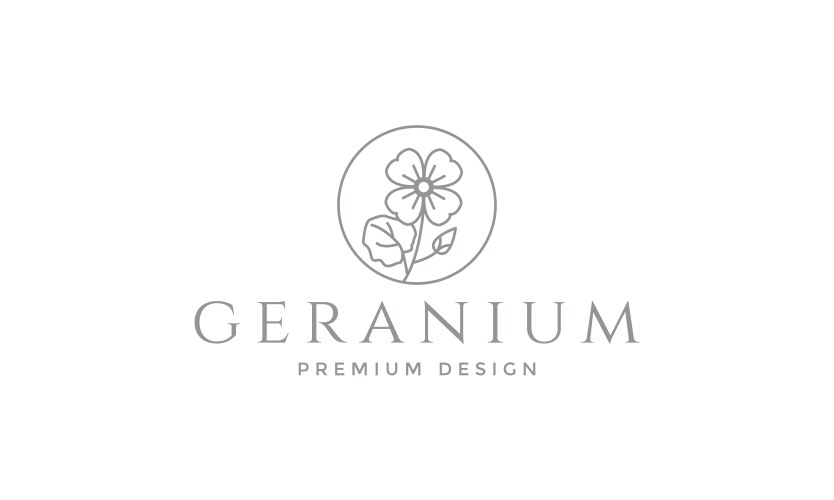 Sakura logo icon Royalty Free Vector Image - VectorStock