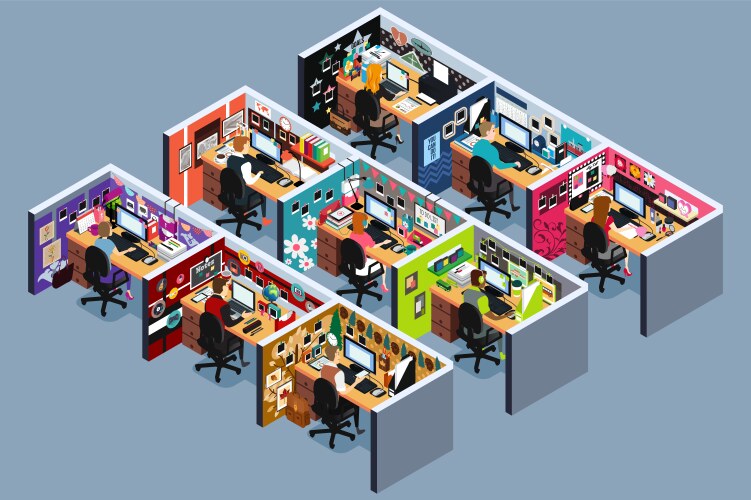 Cubicles Vector Images (over 1,300)