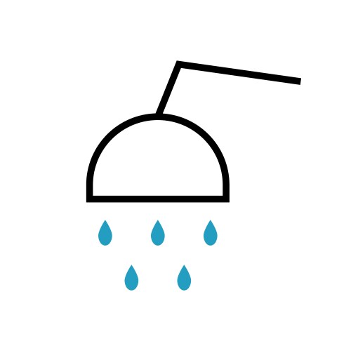 Shower icon Royalty Free Vector Image - VectorStock